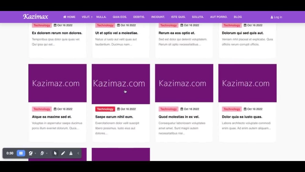 A beautiful blog/website build in laravel framework | Upwork