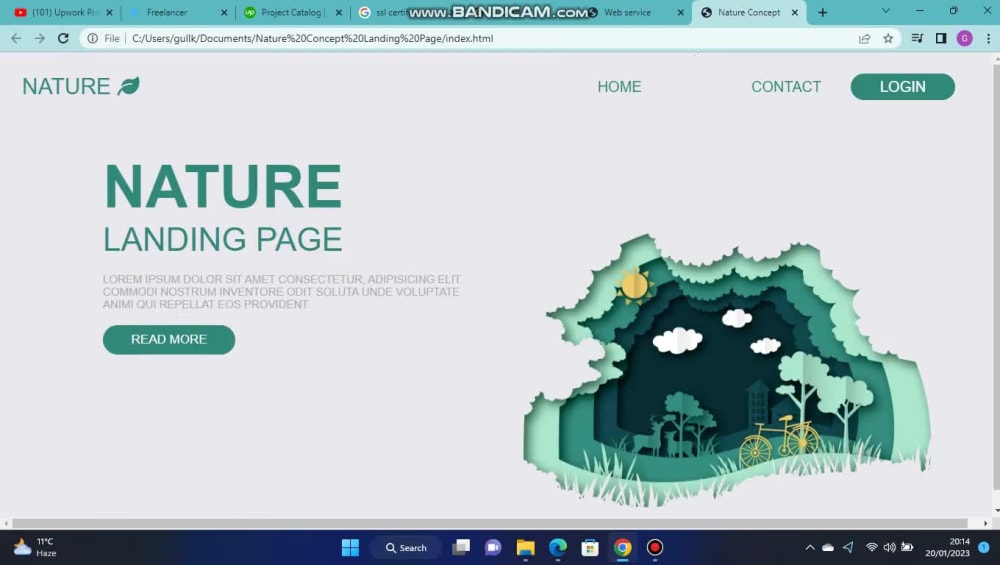 A fantastic front end website. | Upwork