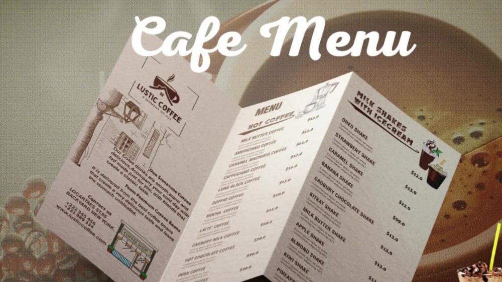 A modern and professional menu design for your restaurant, bar, and ...