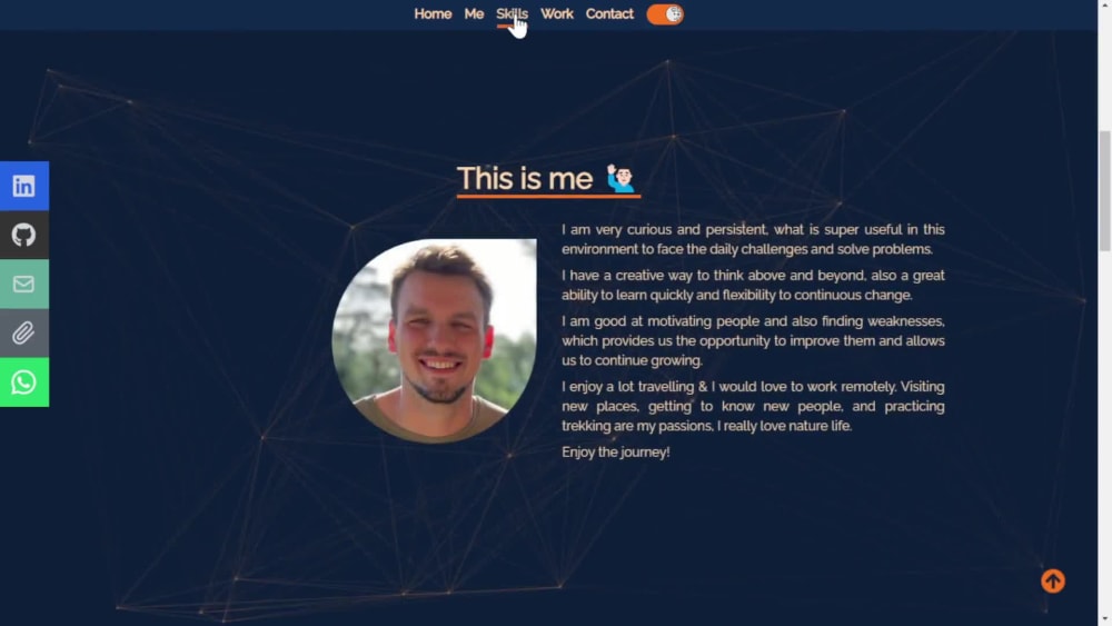 Perfect, minimalist and modern personal portfolio | Upwork