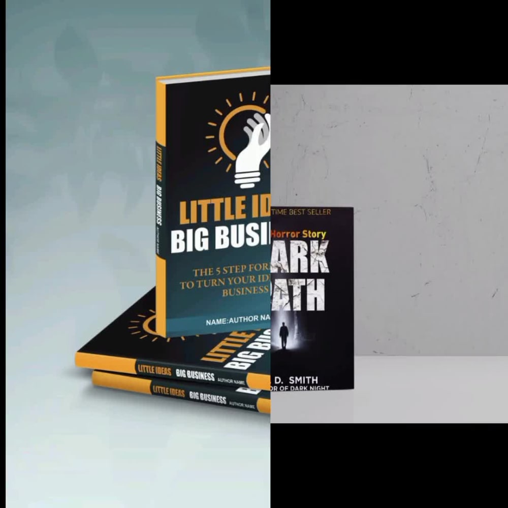 A developed custom book cover design | Upwork