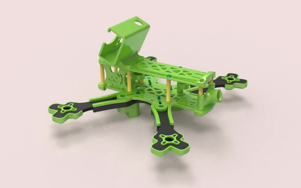 Custom design frame drone using Solidworks, Fusion 360, Inventor | Upwork