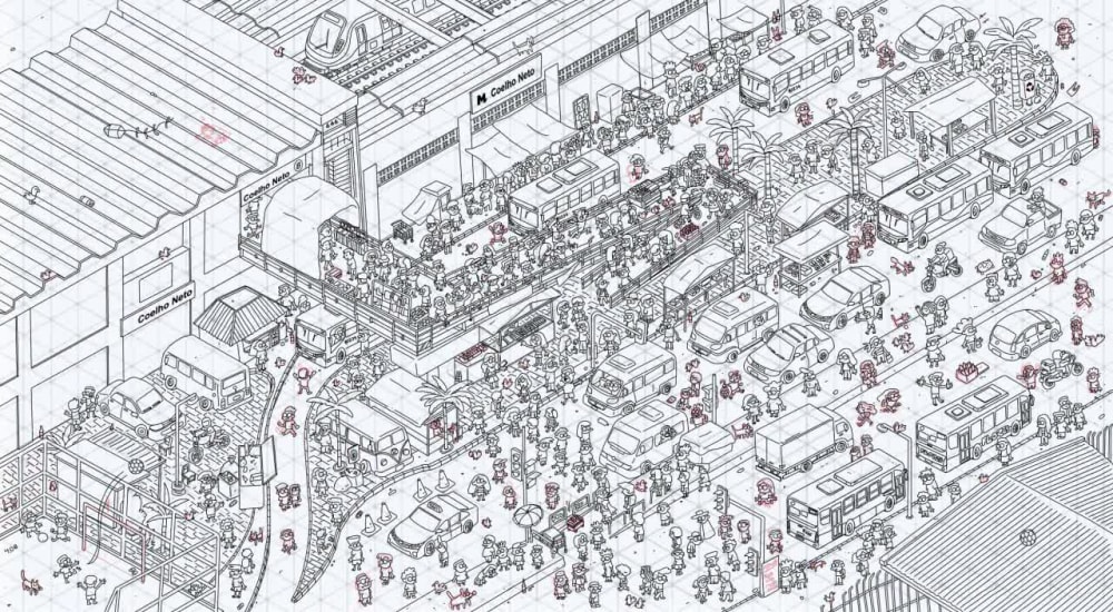 I make a Where's Wally style illustration | Upwork