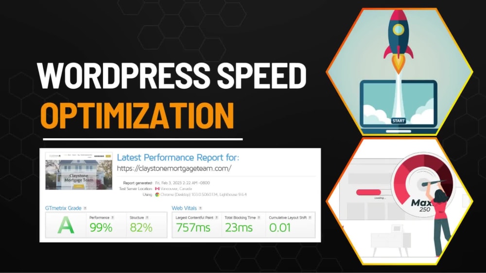 Wordpress speed optimization with gtmetrix within 2 hours | Upwork