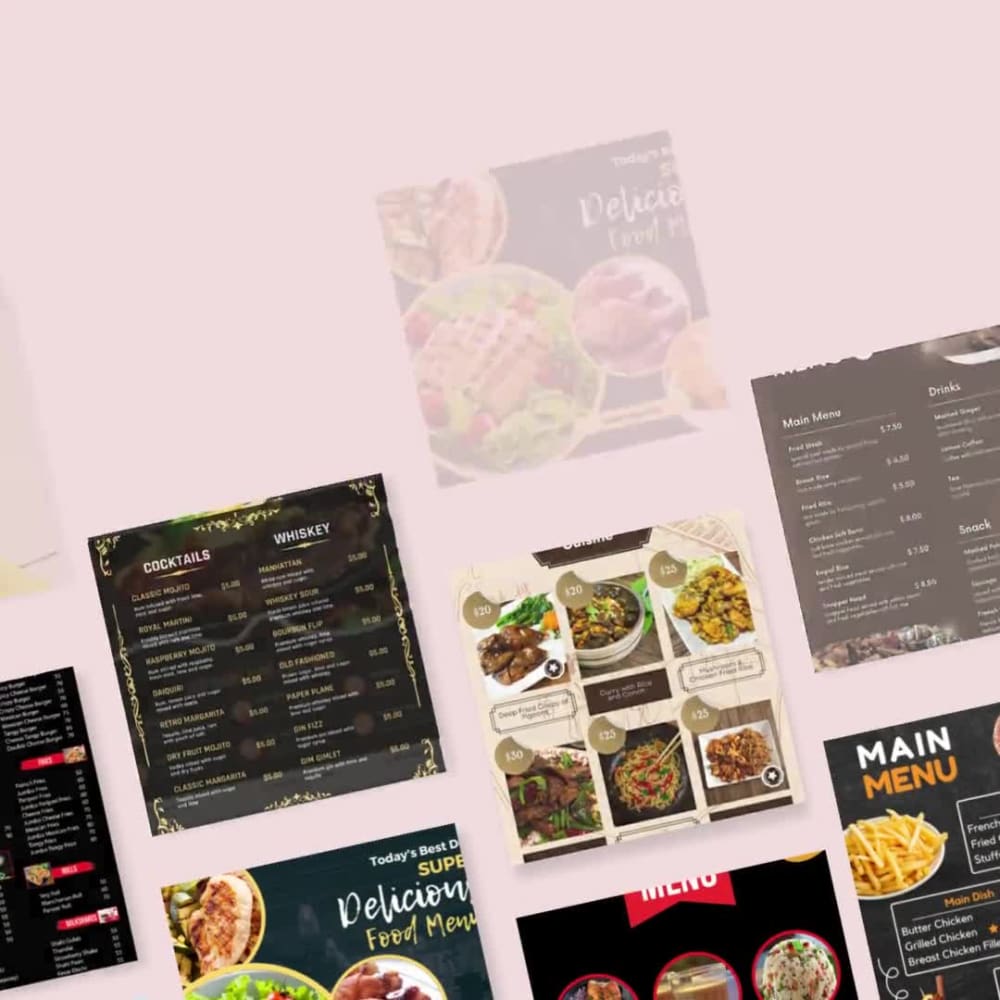 Modern Eye-Catching Menu Design for your Restaurant | Upwork
