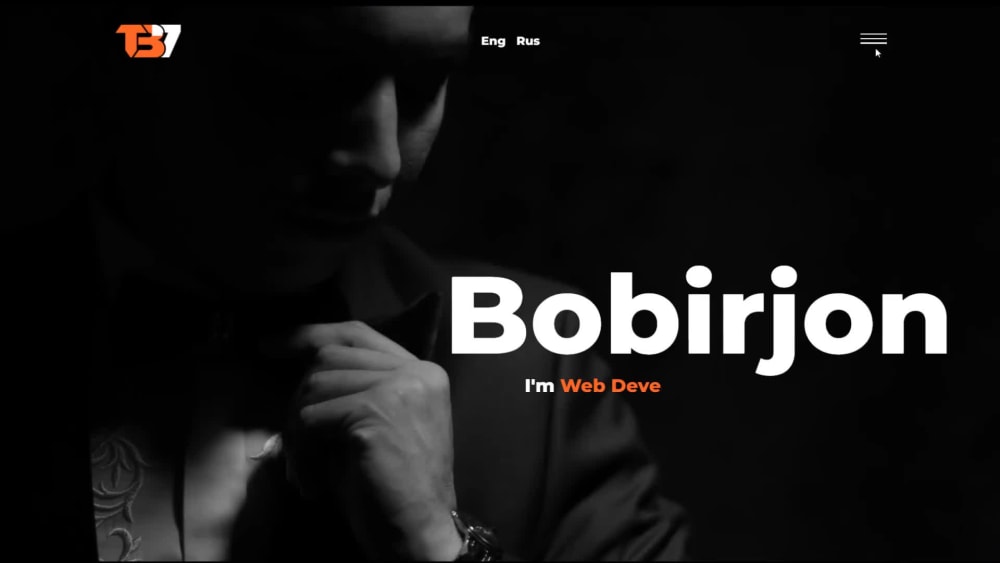 Portfolio responsive website template | HTML | CSS | Javascript | Upwork