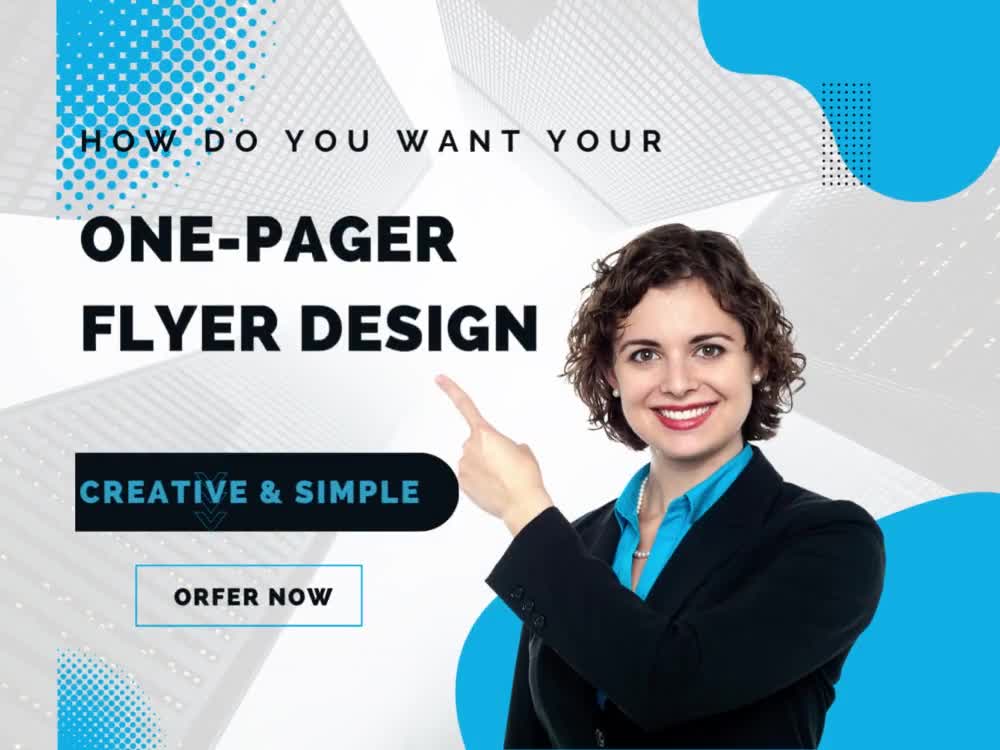 One pager flyer design and simple flyer | Upwork