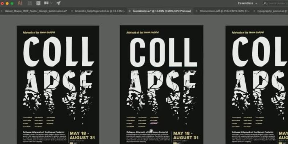 Stunning minimalist color posters | Upwork