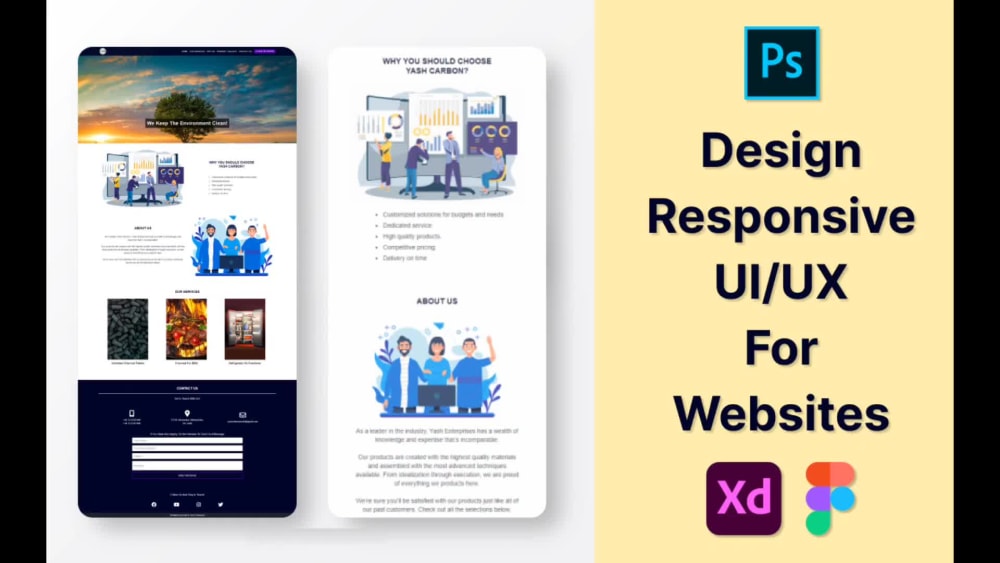 An attractive and responsive website | Upwork