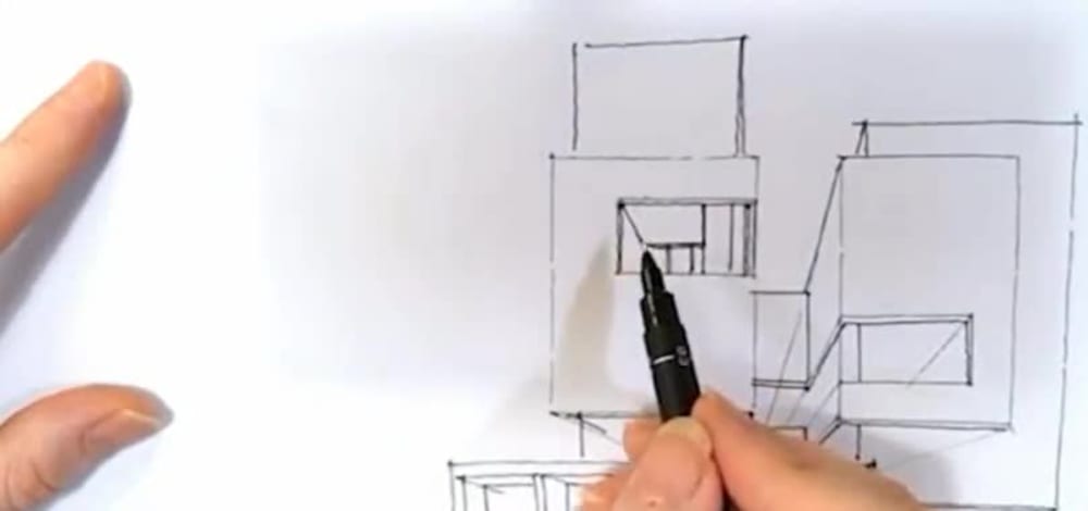 Hand-drawn architectural rendering sketches | Upwork