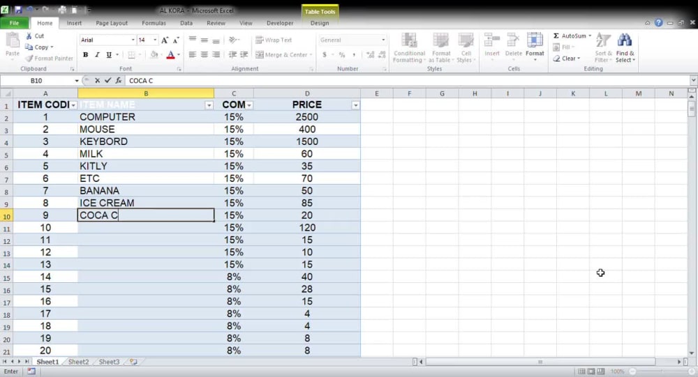 Automated Excel Invoice Template | Upwork