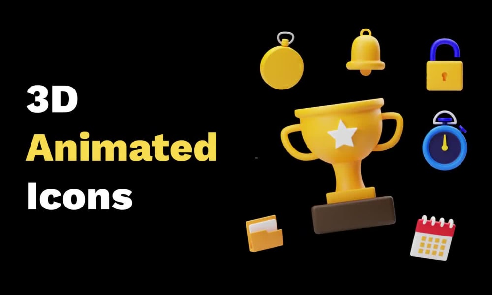 3D stylized icon with animation | Upwork