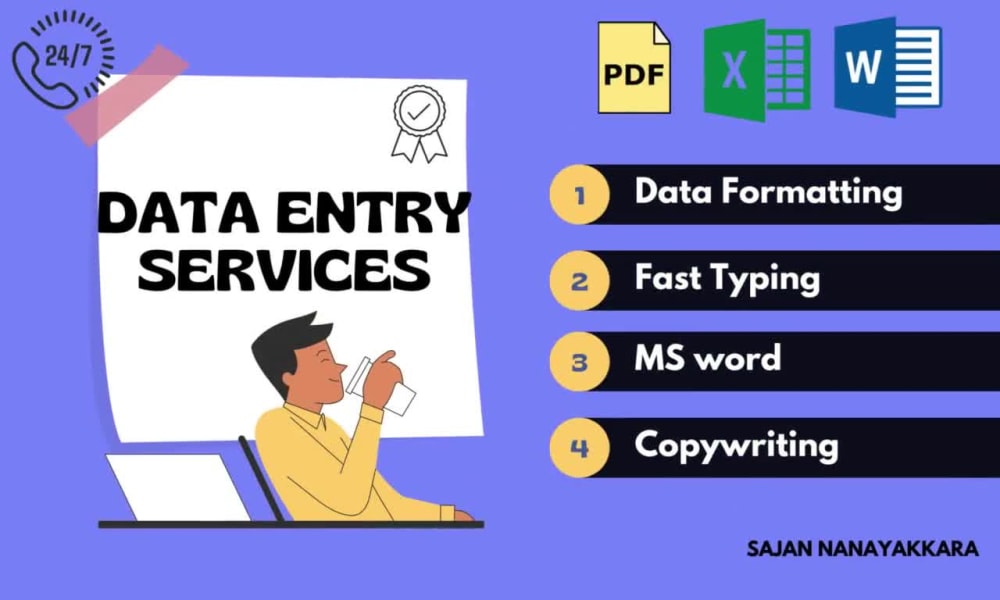 Data entry, web research, typing, copypaste & virtual assistant | Upwork