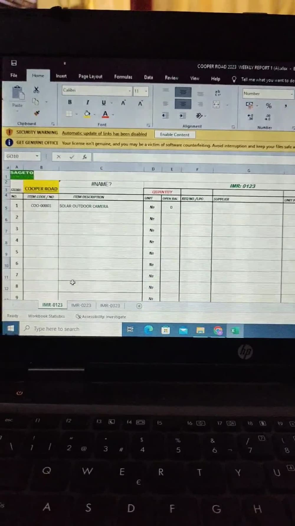 A comprehensive inventory management sheet | Upwork