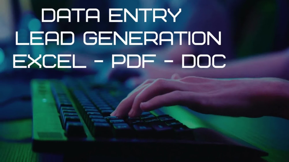 Fast accurate data entry, web research, Lead generation and Copy- Paste | Upwork