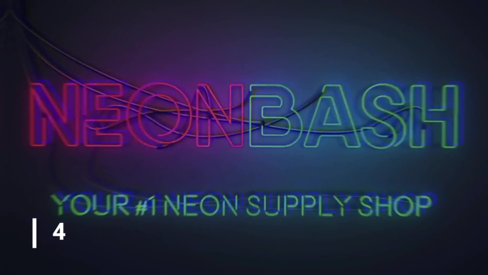 A neon sign intro logo | Upwork