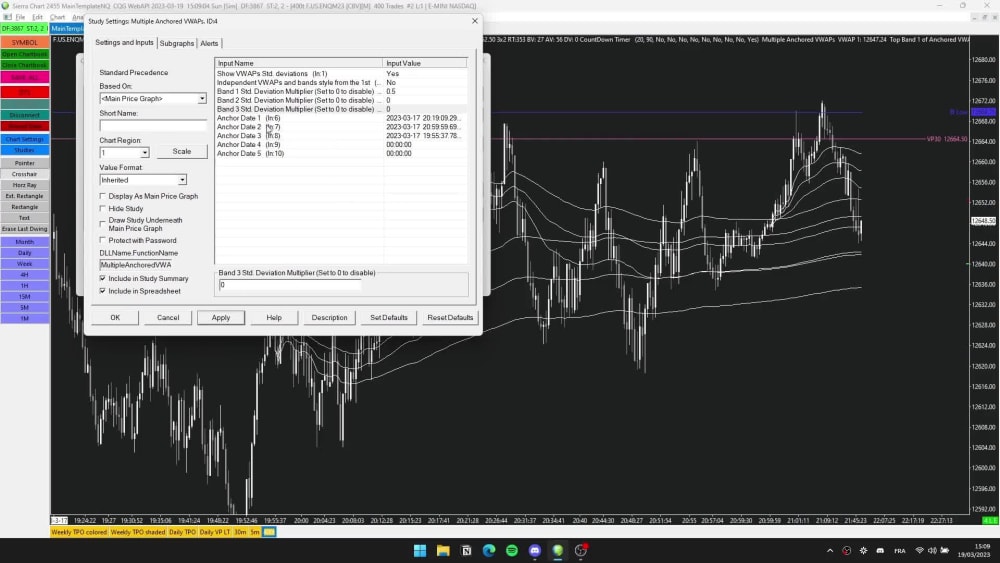 Your own custom study or trading system for sierra chart | Upwork