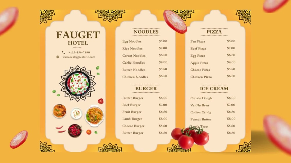 An awesome eye catchy restaurant food menu design | Upwork