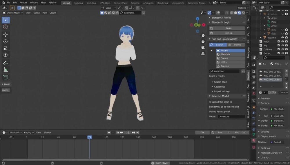 A Game Ready Anime Character | Upwork