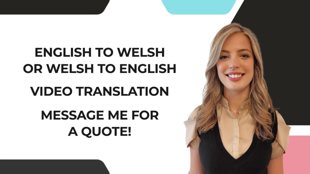 Your video translated into Welsh. | Upwork
