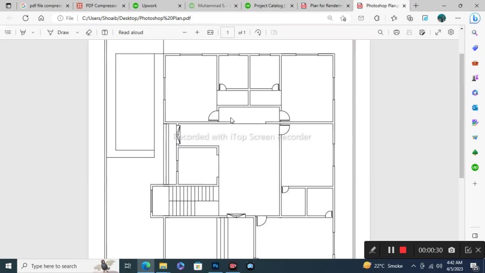 Amazing photoshop Rendering Plan | Upwork