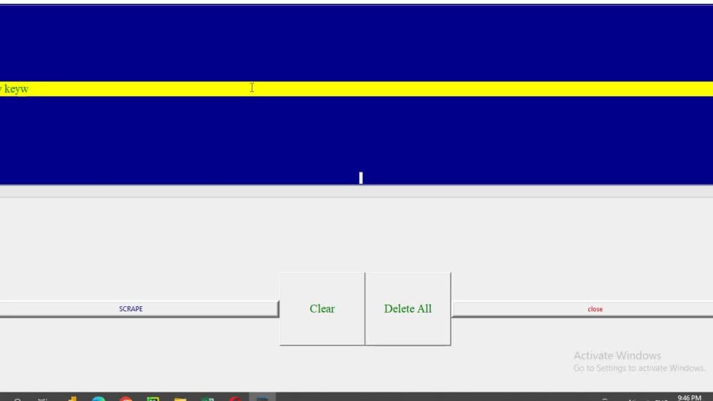Scraper app with GUI in executable format | Upwork