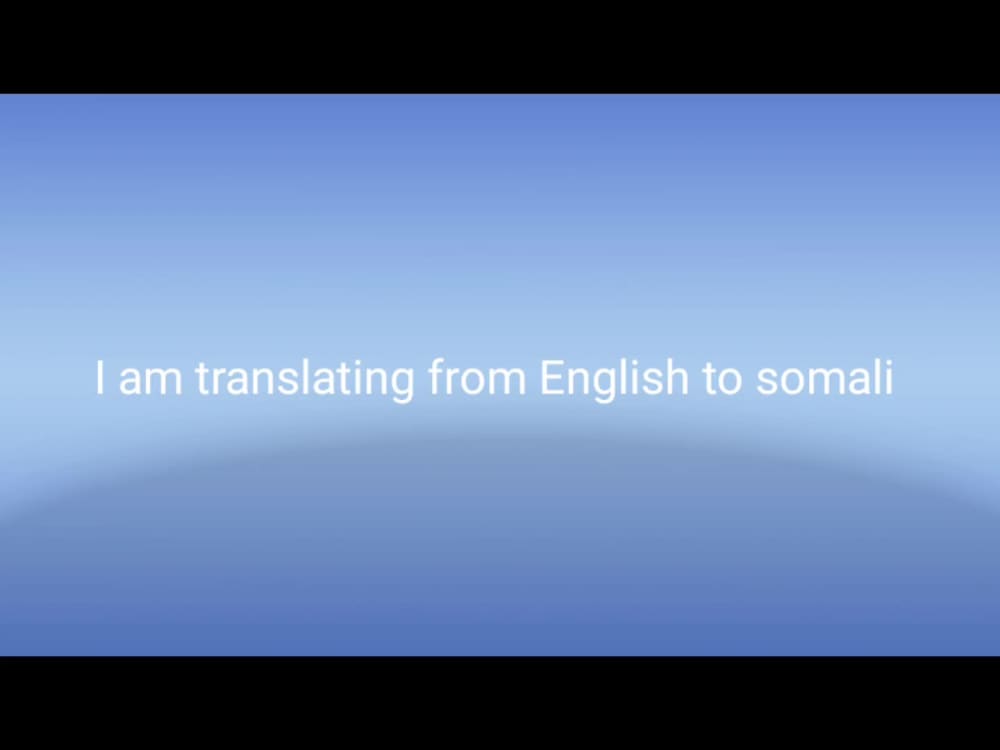 A professional translating from English to somali languages | Upwork