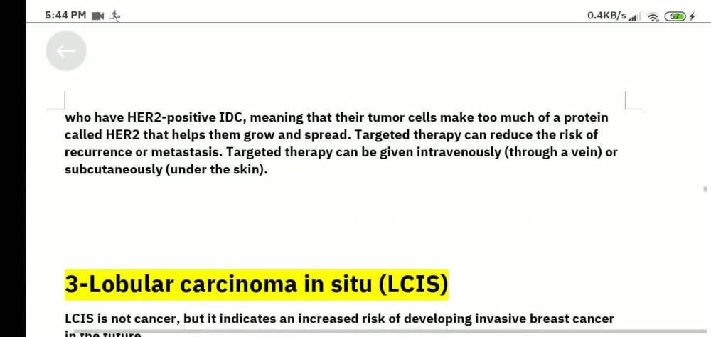 A fantastic document that provides information about breast cancer | Upwork