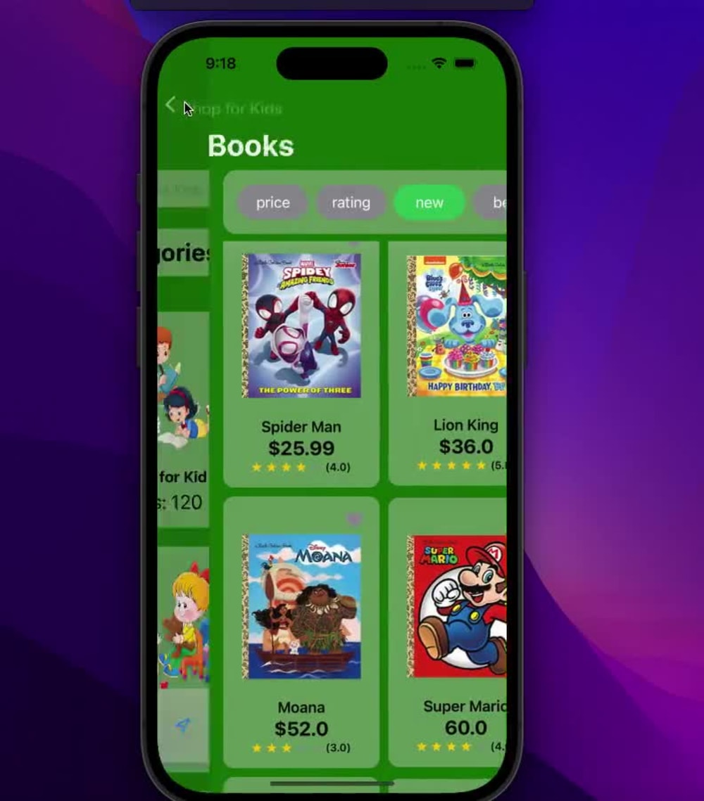 An E-com iOS app developed in Swift/Swiftui. | Upwork