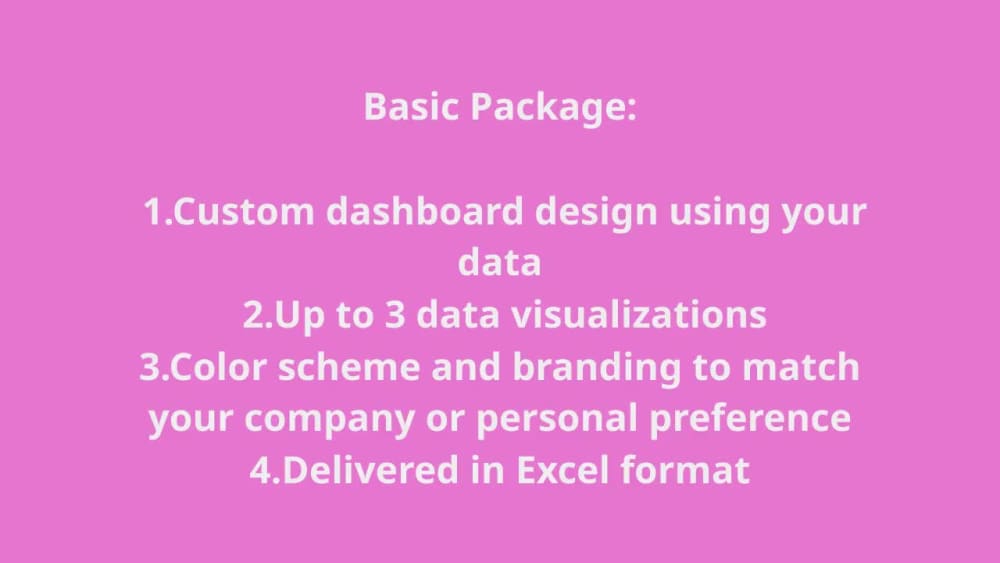 Professional Excel Dashboard Creation for Data Visualization | Upwork