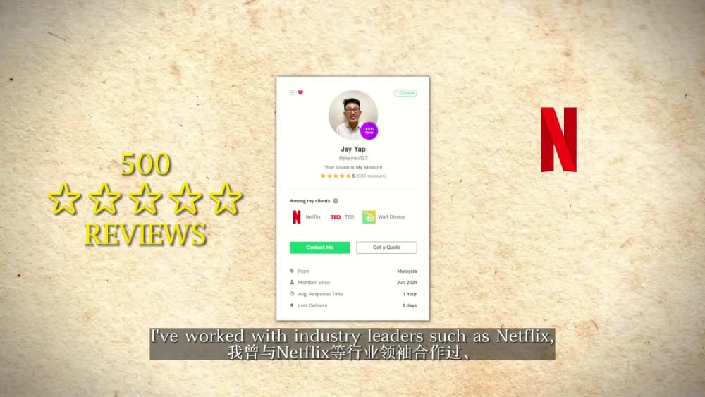 English, Chinese, Cantonese SRT Subtitles for your video | Upwork