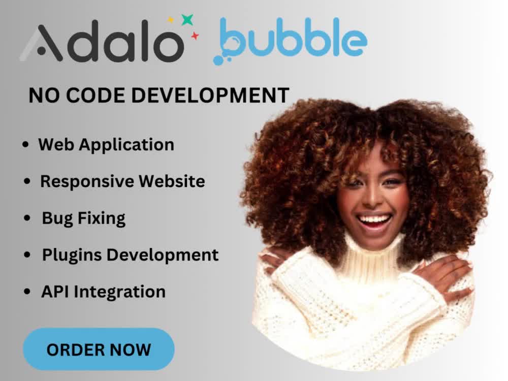 A responsive bubble.io MVP web app, bubble website design, adalo web app | Upwork