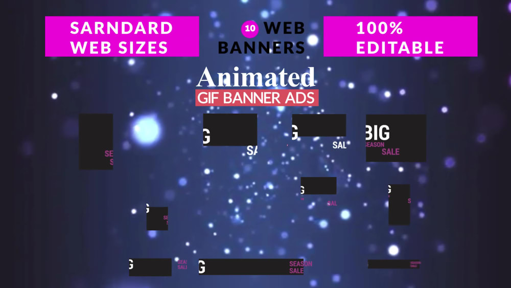 Design GIF animated banner and animated GIF ads | Upwork