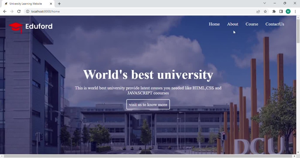 A Modern, Responsive and User-Friendly Web design with Frontend and ...