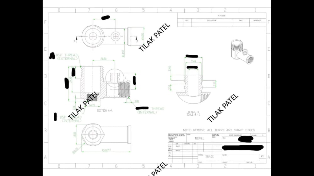 Professionally made manufacturing drawings | Upwork