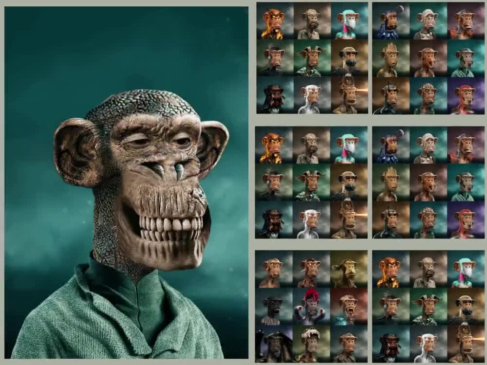 High quality 3d nft art character model for nft collection, 3d nft art ...