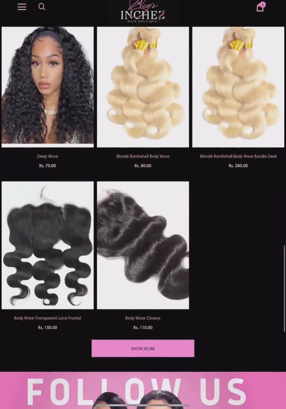 Hair wig website design,hairwig website, Website Design, Premade ...