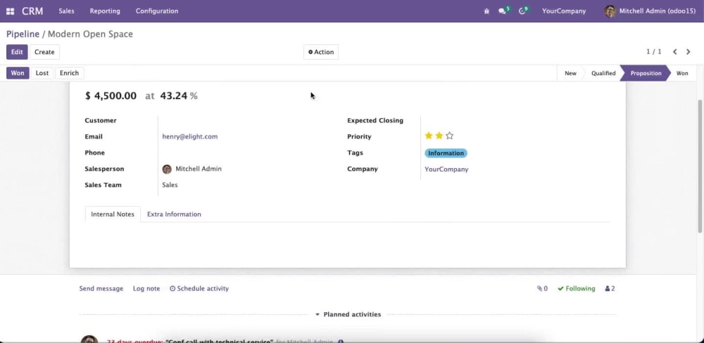 Odoo Sticky Header in List view and Form view | Upwork