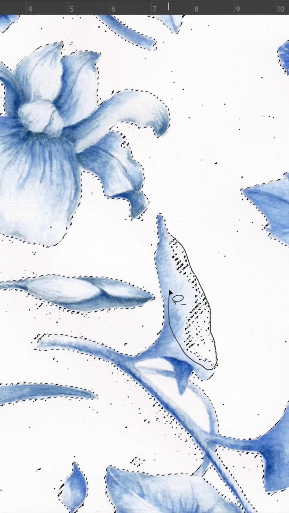 A unique hand drawn watercolor seamless pattern | Upwork