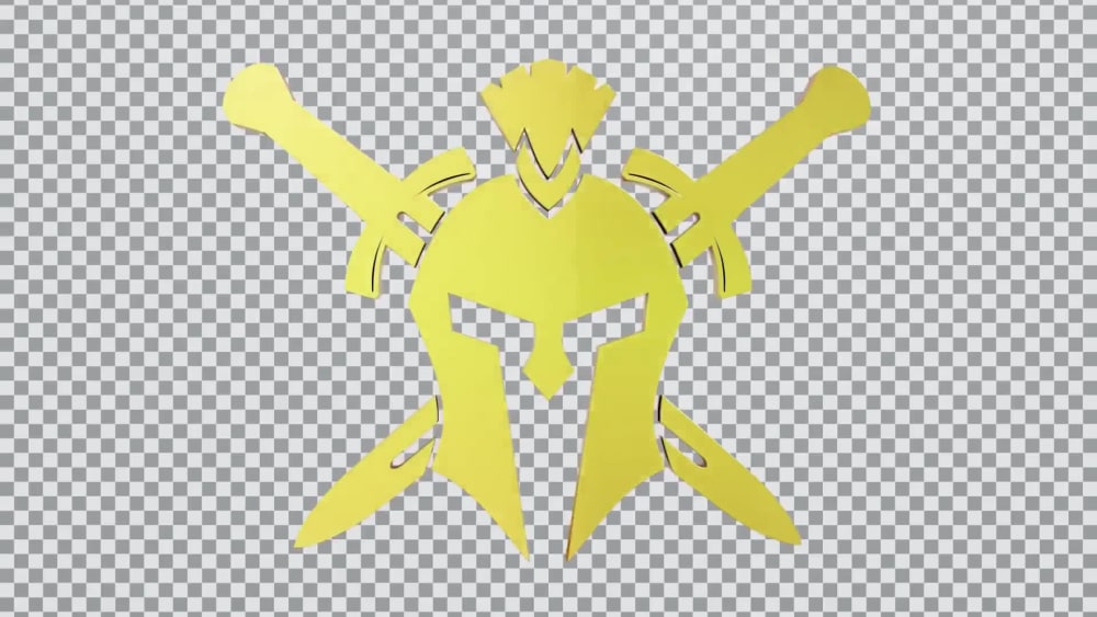 Spinning 3D logo with transparent background | Upwork