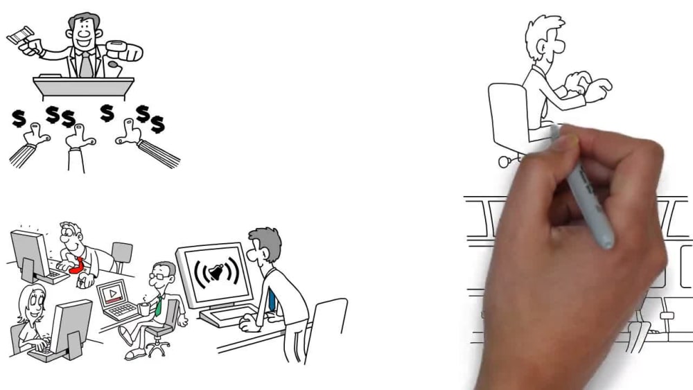 Create whiteboard explainer animation video using videoscribe or doodly | Upwork