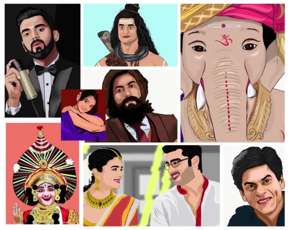 A fantastic vector art portrait | Upwork