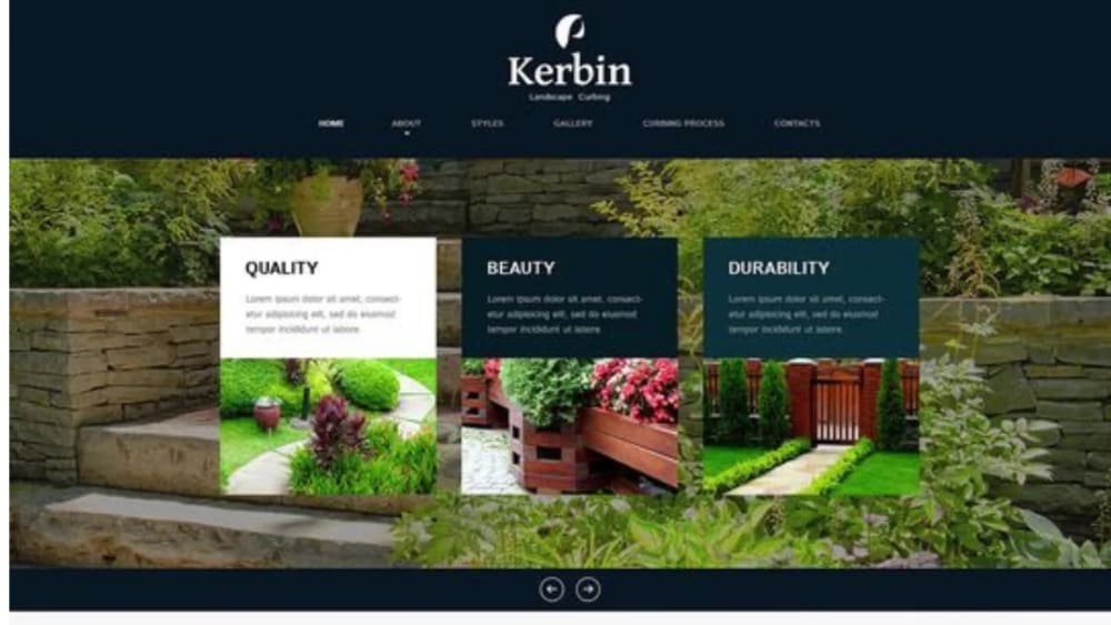 Lawn care website, garden website, landscaping and cleaning website in ...