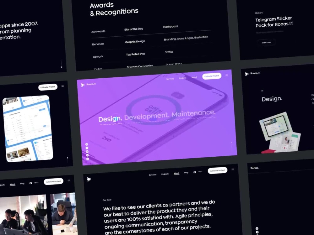 A Fantastic Animated Modern PORTFOLIO website | Upwork