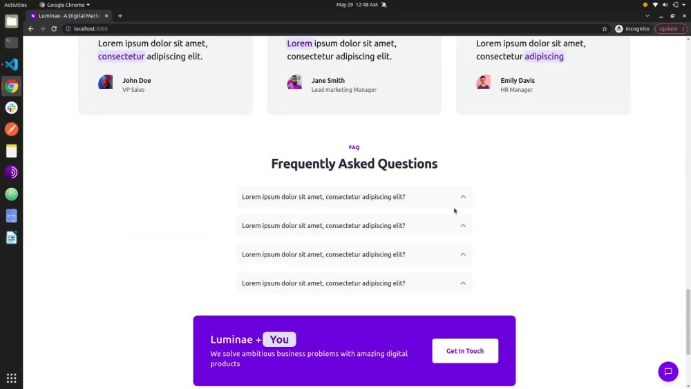 A Modern Landing Page For Your Business Based On Nextjs And Tailwind Css