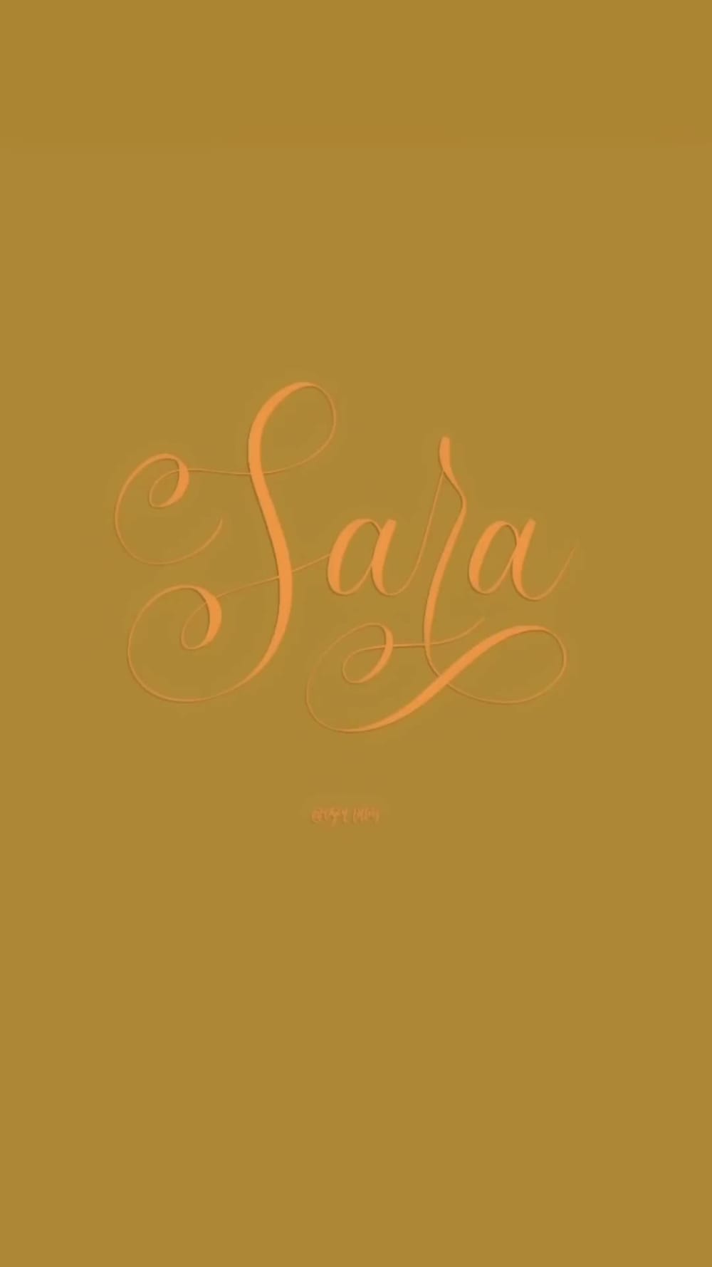 A digital file of (1) name in modern calligraphy for non-commercial use ...