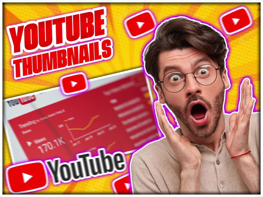 Excellent, attractive and eye-catchy youtube thumbnail design | Upwork