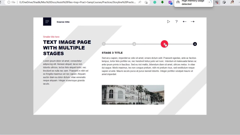 An engaging template in Articulate Storyline for your future projects ...