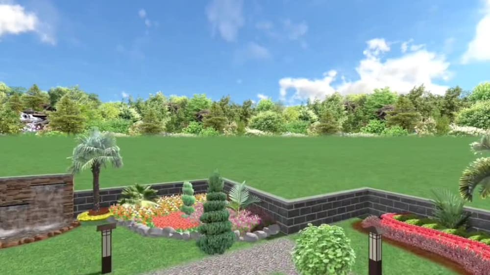 A Landscape 3D Desin for your lawn | Upwork
