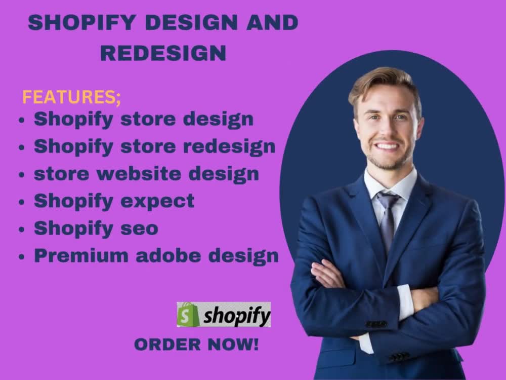 A Shopify design and redesign of your Shopify website and Shopify store ...